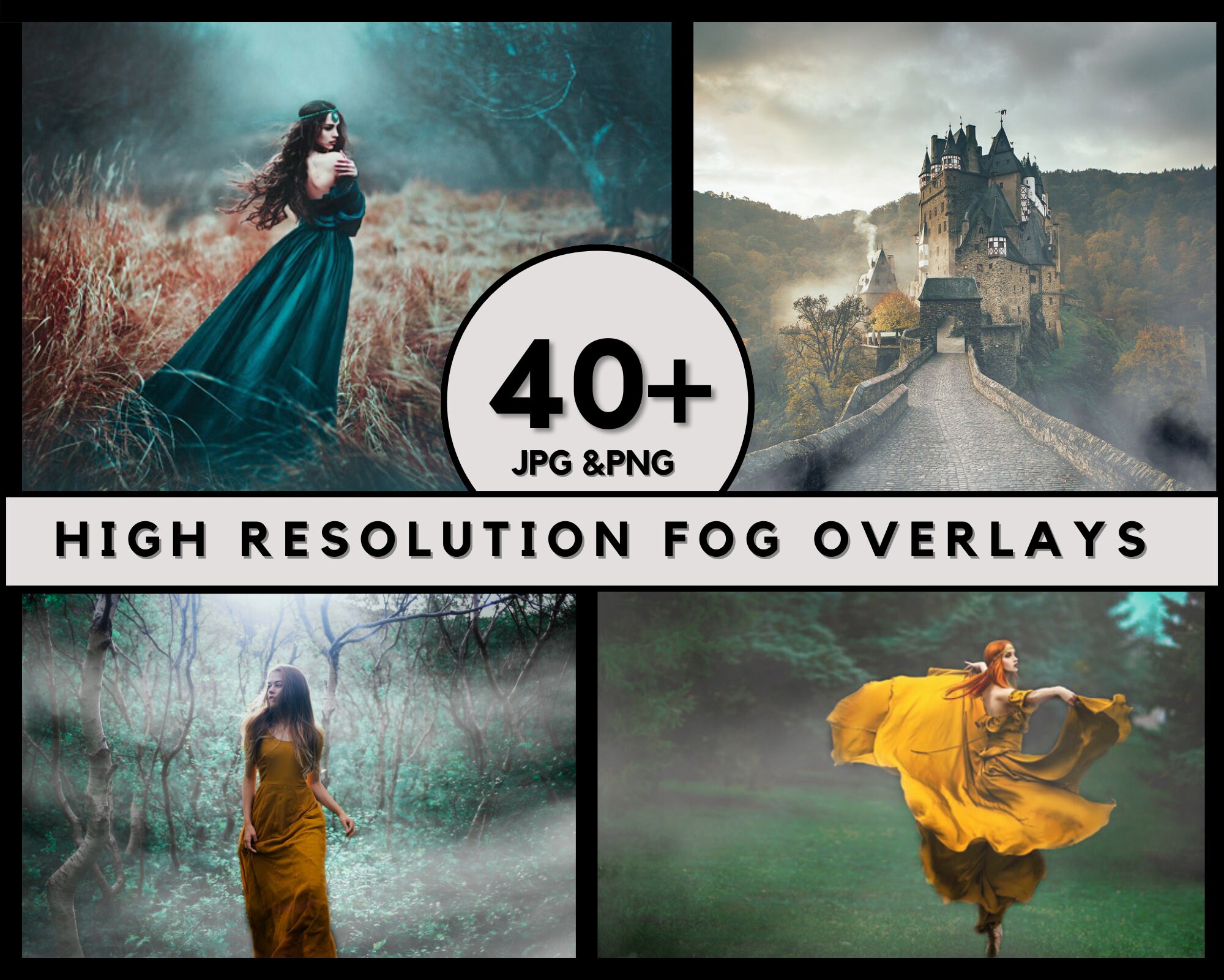 40 Fog Photoshop Overlays, Real Fog, Foggy Clouds Effect, Fog Effects ...