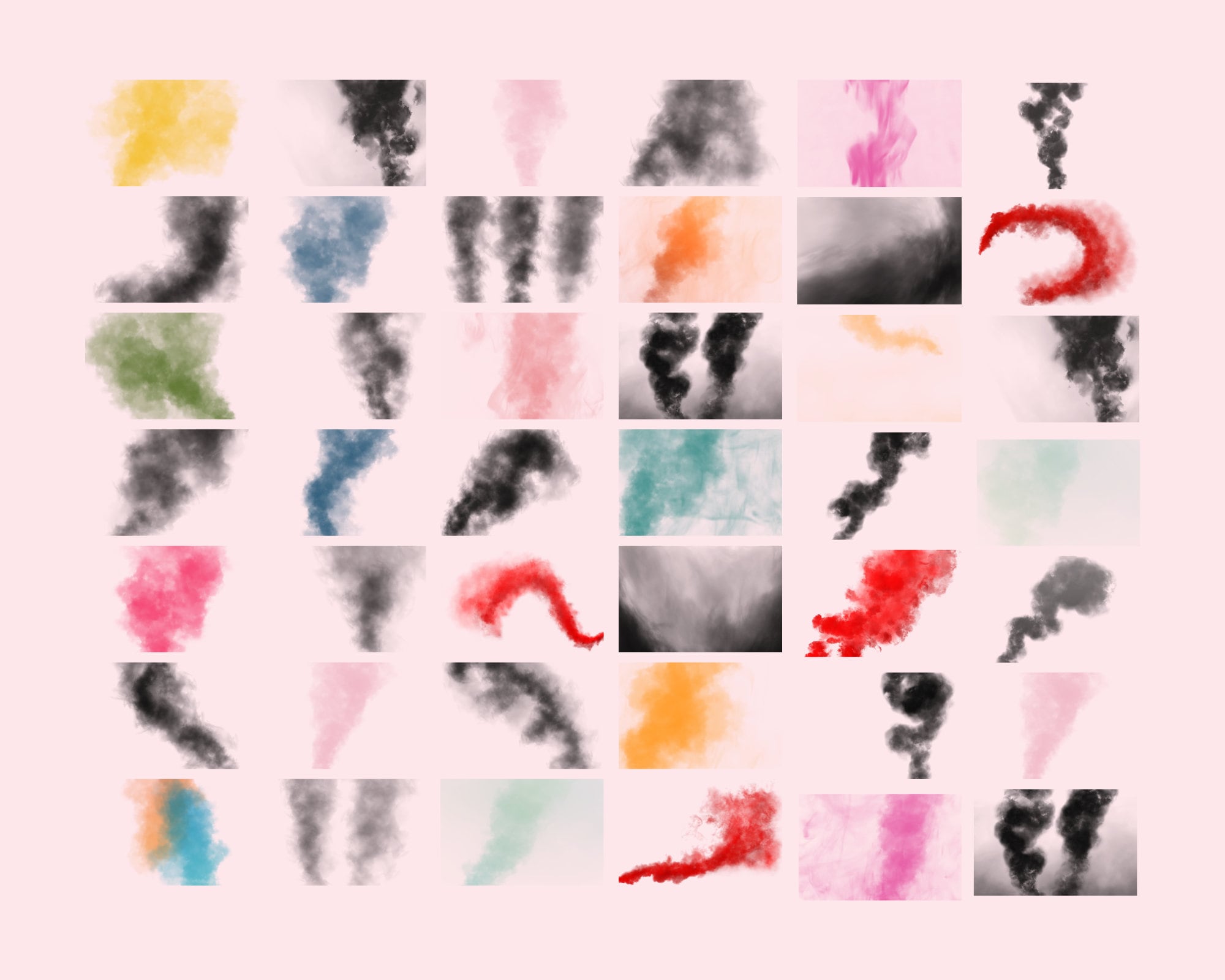 50 Smoke Bomb Overlay Bundle, Fog Overlay, Smoke Overlay, Photo ...