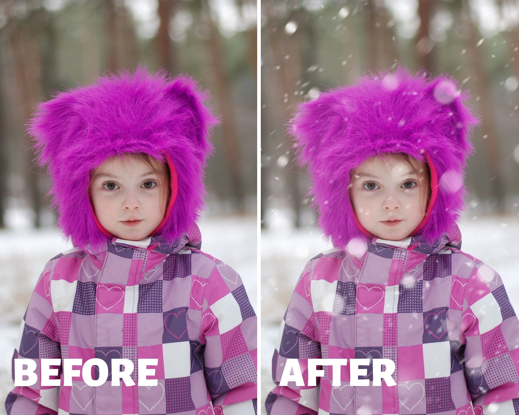 40 Snow Photoshop Overlays, Snow Overlay, Bokeh Snow Overlays, Winter ...