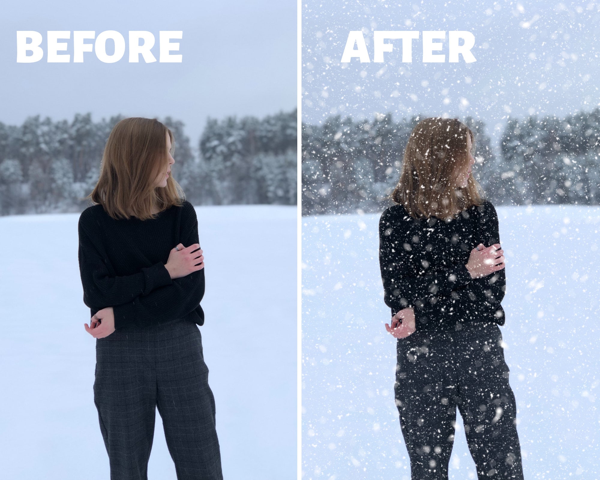 40 Snow Overlay, Snow Photoshop Overlays, Bokeh Snow Overlays, Winter ...