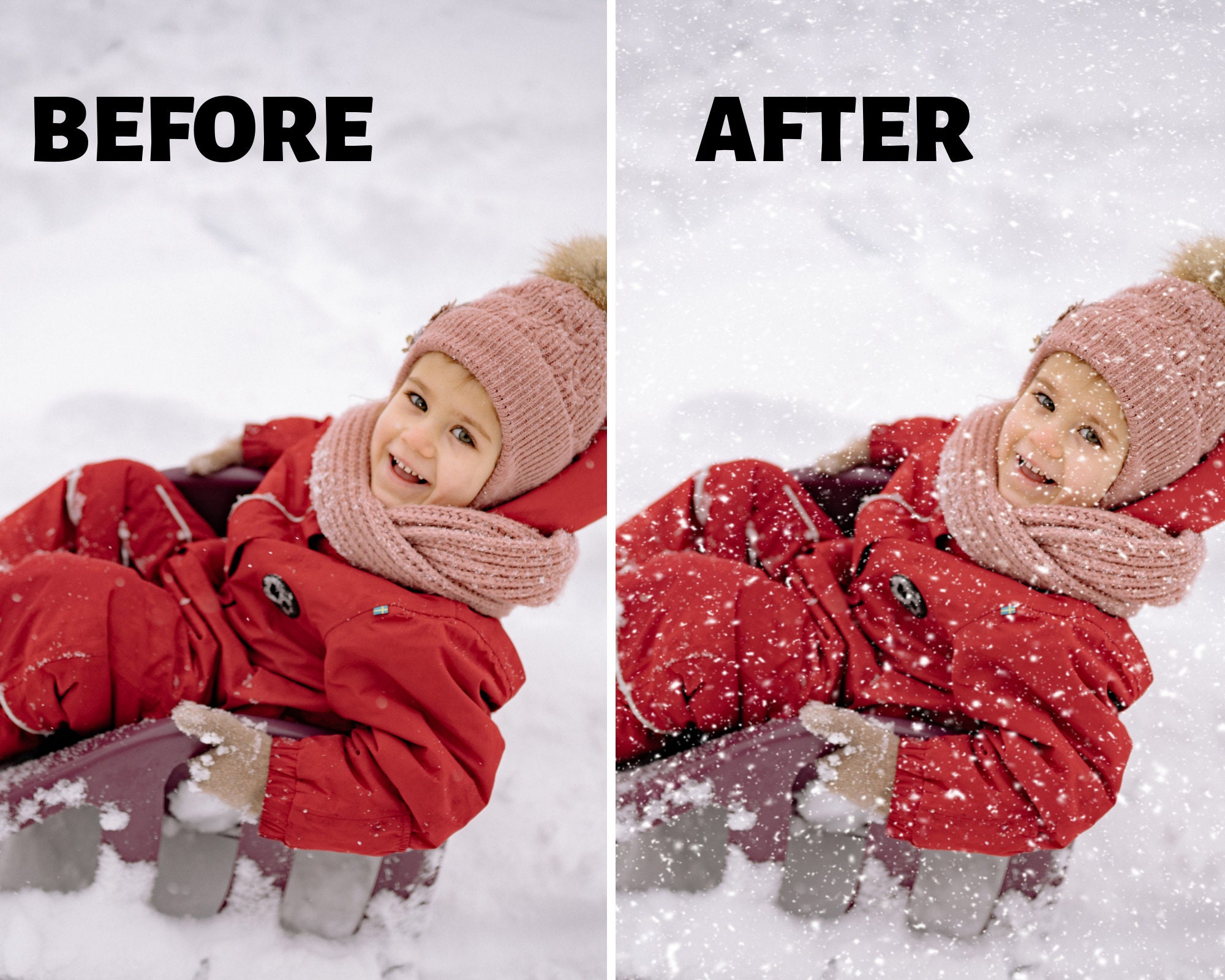 40 Snow Overlay, Snow Photoshop Overlays, Bokeh Snow Overlays, Winter ...