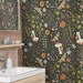 Dark Cottagecore Shower Curtain, Dark Cottagecore Home Decor, Dark ...