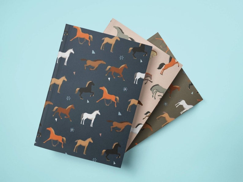 3 PACK- Equestrian Journal, Horse Journal, Equine Notebook, Hardcover ...