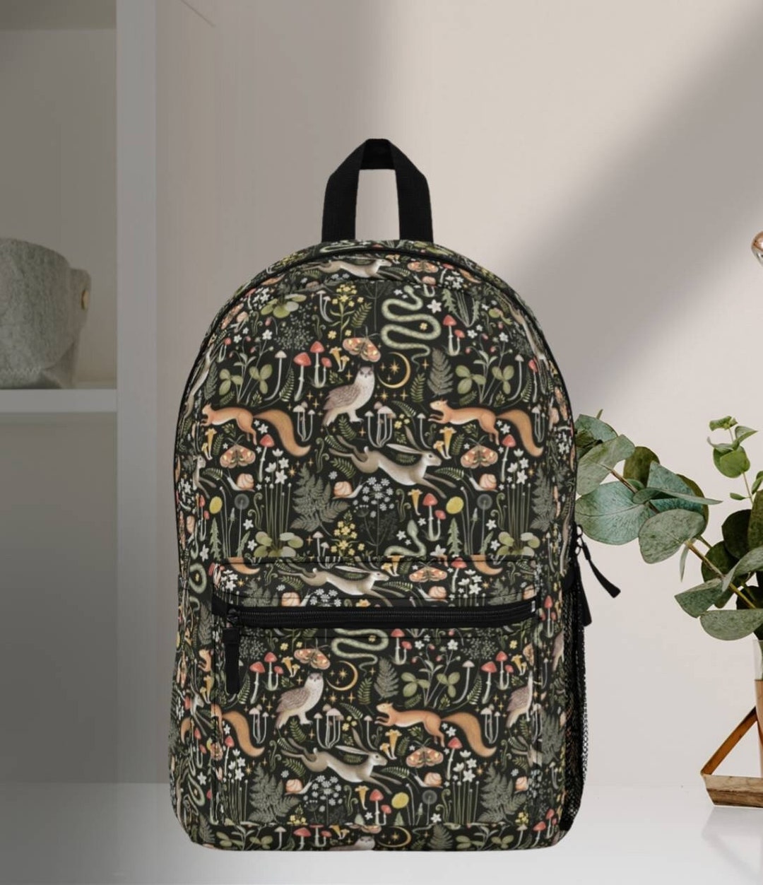 Cottagecore Backpack, Laptop Backpack,weekend Overnight Bag, Mushroom ...