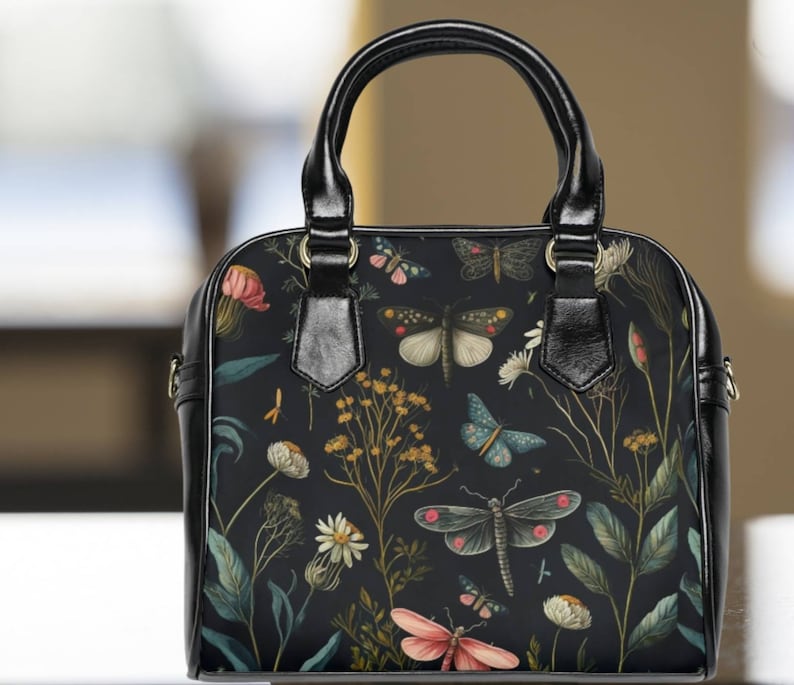 Dark Cottagecore Purse Dark Academia Satchel Dark - Etsy