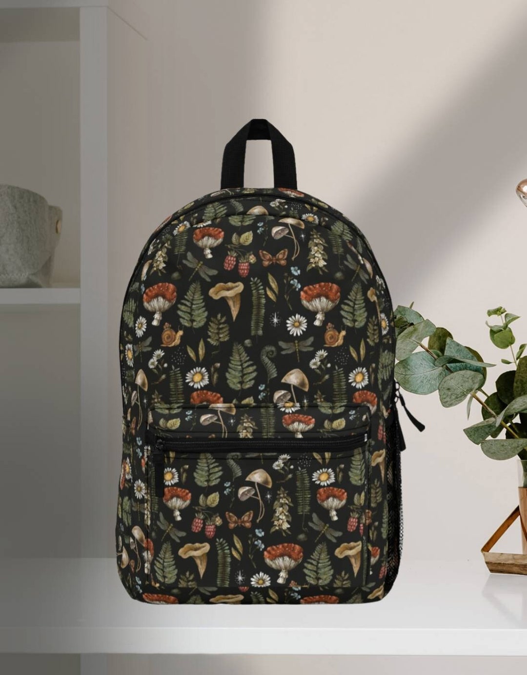 Cottagecore Backpack, Laptop Backpack,weekend Overnight Bag, Mushroom ...