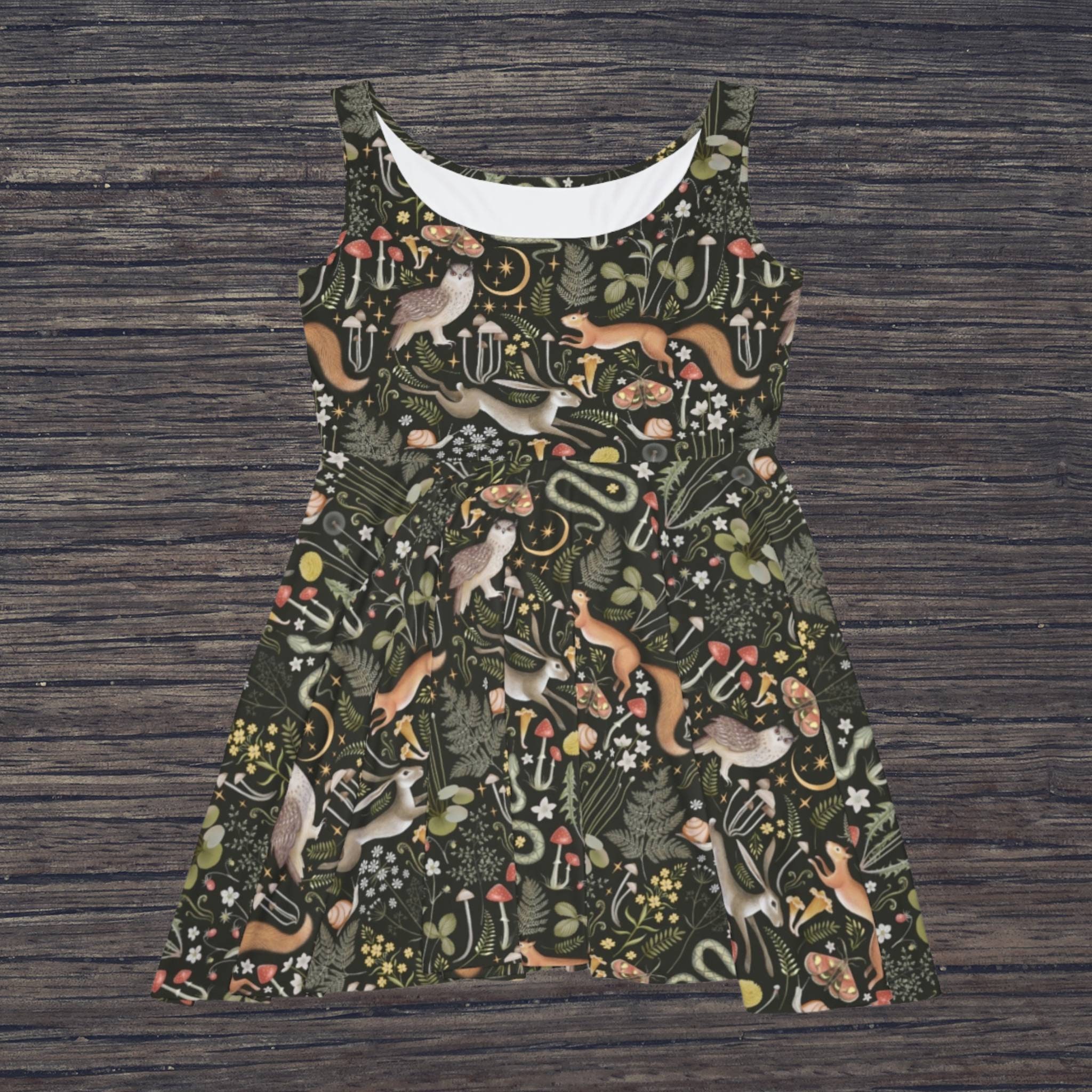 Cottagecore Dress Dark Cottagecore Goblincore Clothing - Etsy