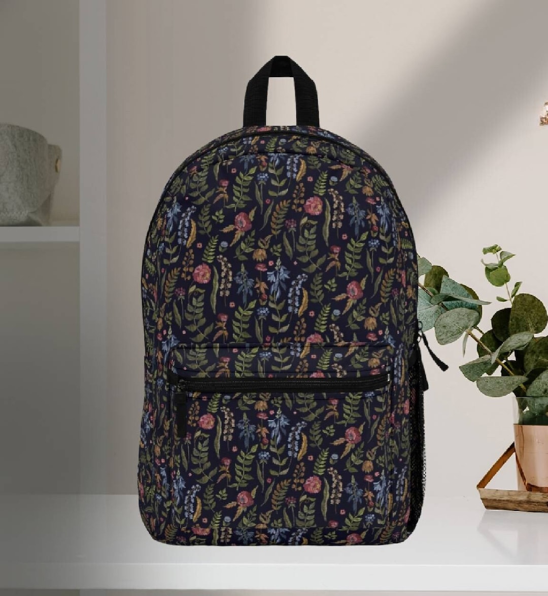 Cottagecore Backpack, Botanical Backpack, Laptop Backpack, Weekend ...