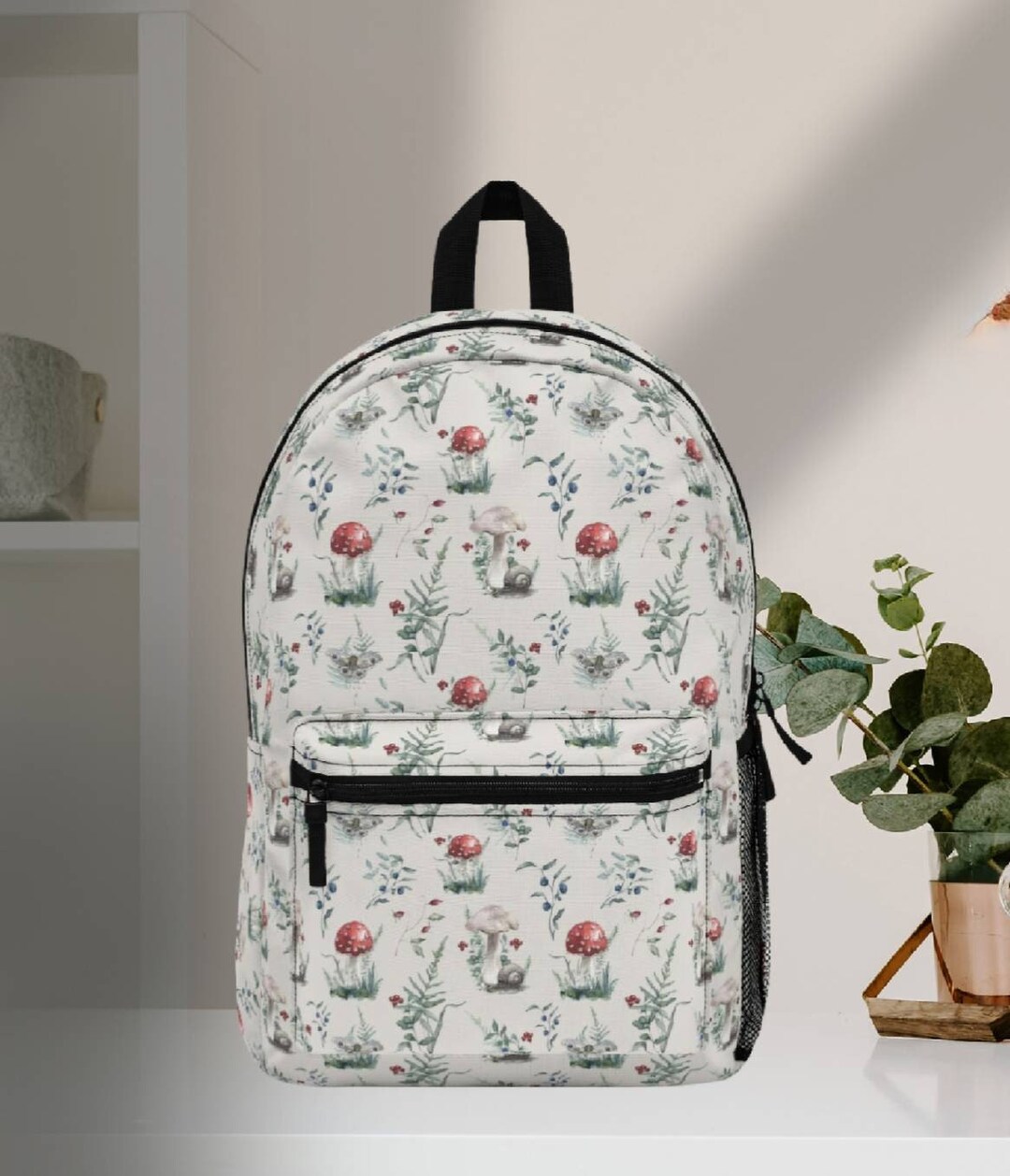 Cottagecore Backpack, Laptop Backpack,weekend Overnight Bag, Mushroom ...