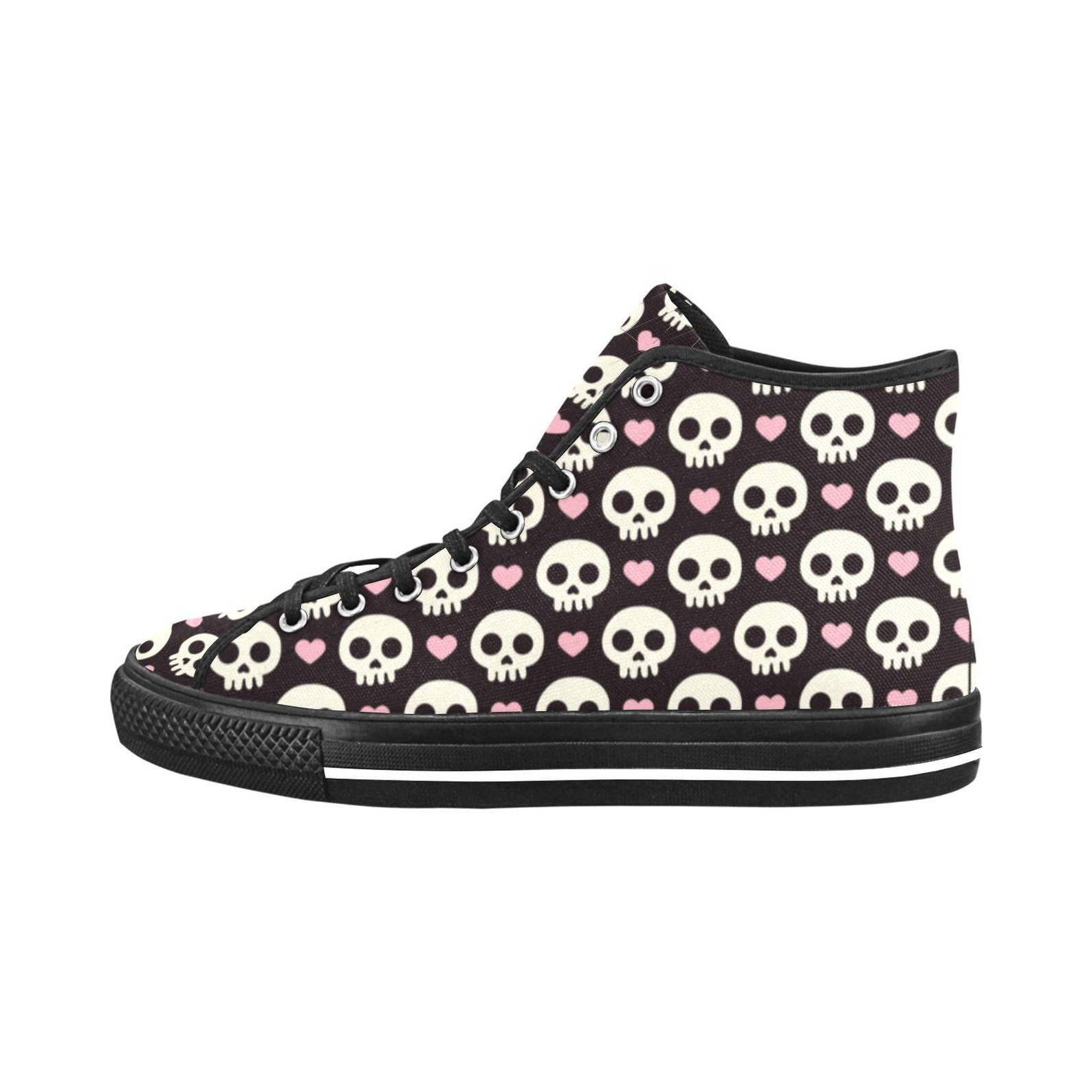 Emo Shoes, High Top Sneakers, Scenecore,2000s Emo, Gothic Shoes, Lace ...