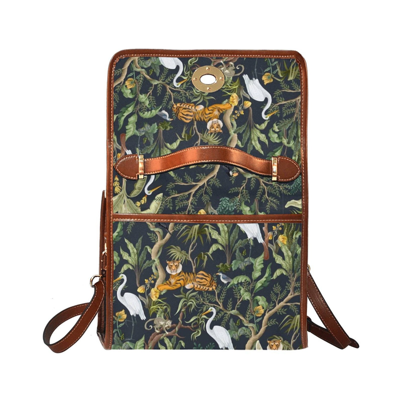 Dark Jungle Purse, Moody Maximalist Handbag, Tiger Purse, Animal Print ...