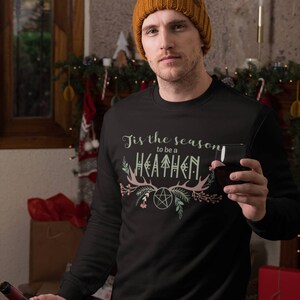 Heathen Season, Yule Sweatshirt, Winter Solstice Shirt, Blessed Yule ...