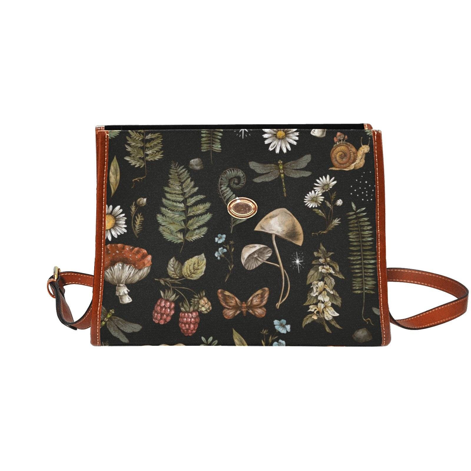 Dark Cottagecore Purse Dark Floral Purse Dark Academia - Etsy