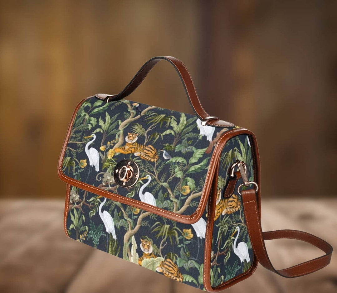 Dark Jungle Purse, Moody Maximalist Handbag, Tiger Purse, Animal Print ...