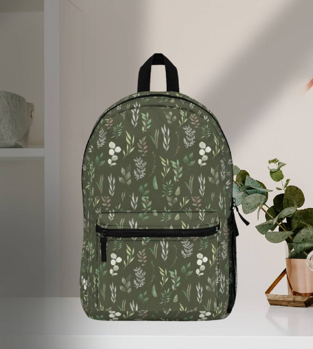 Cottagecore Backpack, Botanical Backpack, Laptop Backpack, Weekend ...