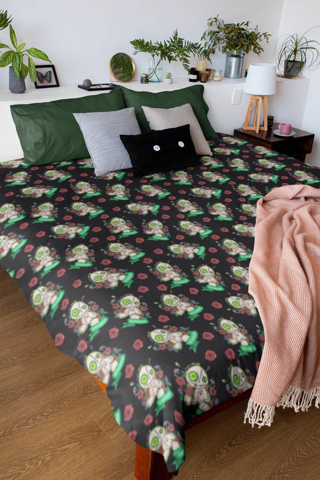 Voodoo Duvet Cover Set, Gothic Home Decor, Emo Bedding, Dorm Bedding ...