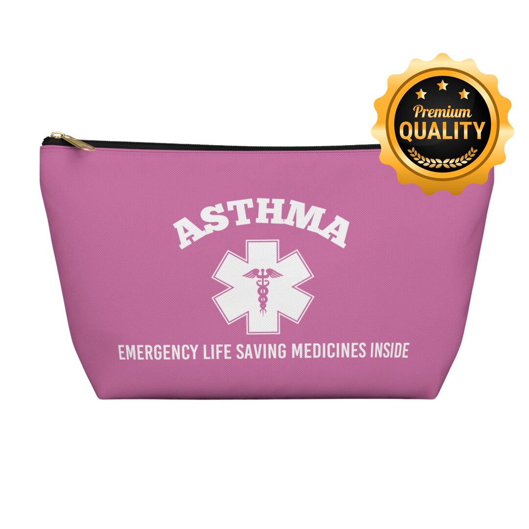 Asthma Emergency Medicine Pouch: Personalized Medical Travel Bag - Etsy