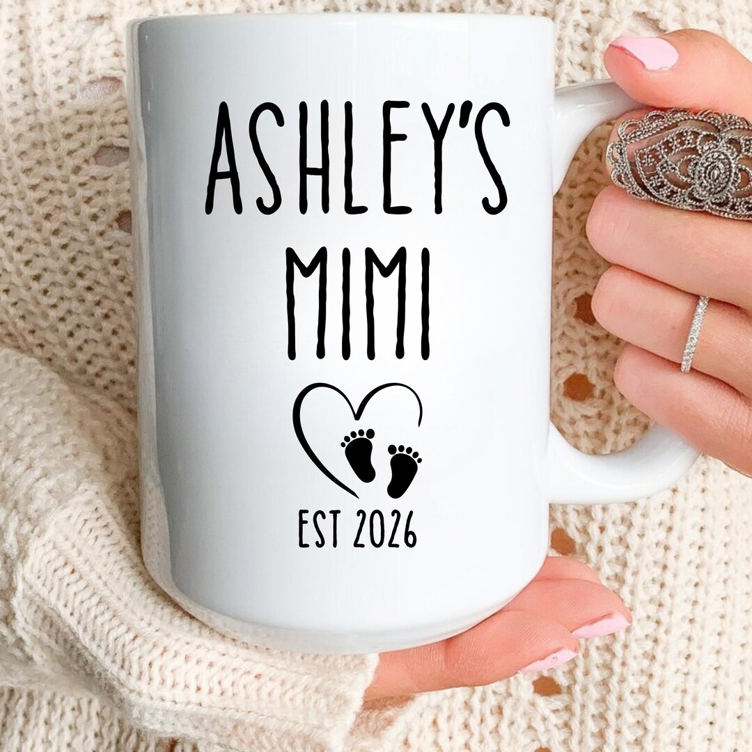 Personalized Mimi Mug, Mimi Coffee Mug, New Mimi Gift, Grandma Mug EST ...