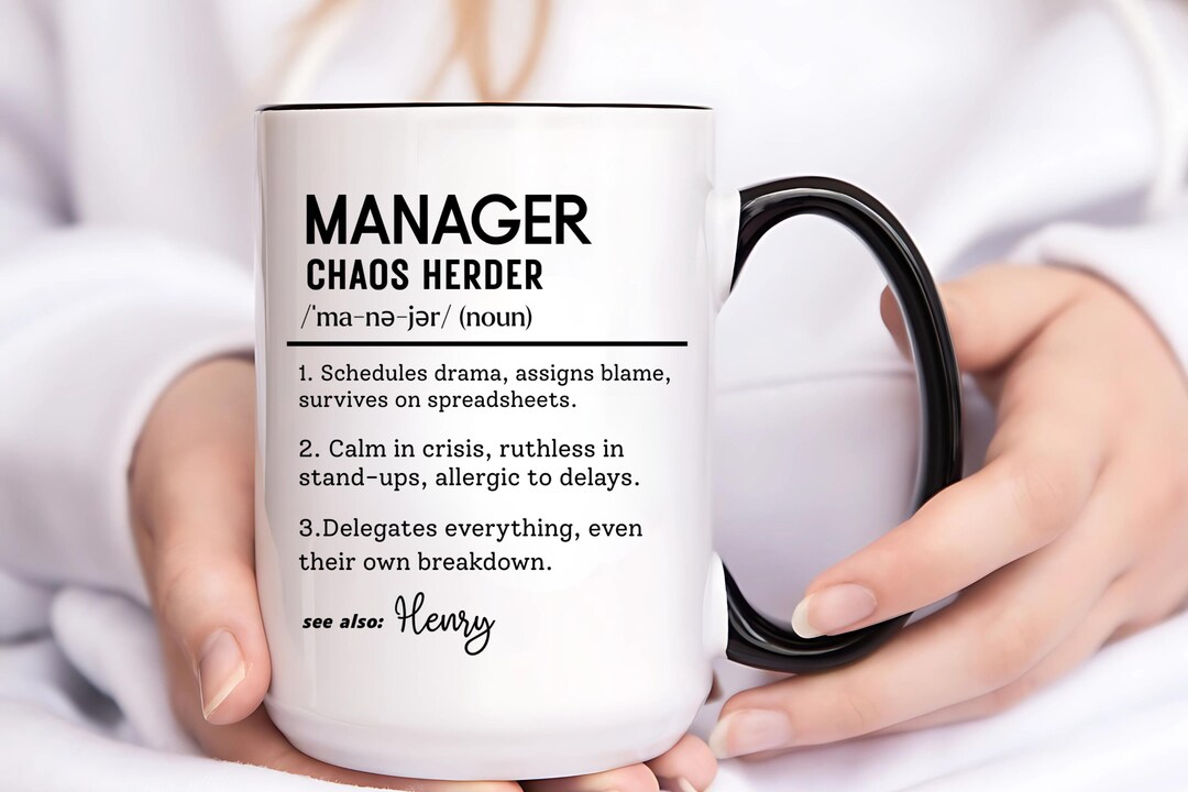 Manager Mug, Personalized Definition Mug, Funny Manager Gift, Custom ...