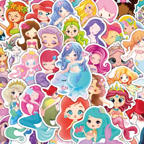 Mermaid Stickers - Etsy