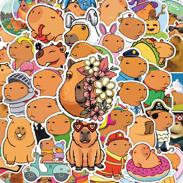 Cute Capybara Stickers - Etsy