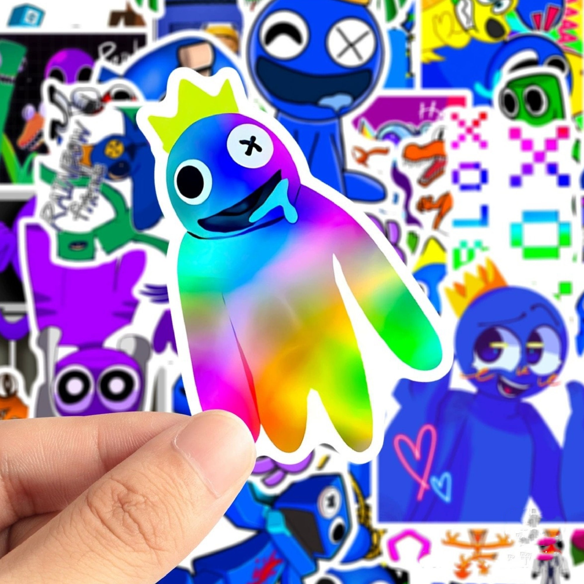 52 Pcs Cartoon Anime Game Rainbow Friends Roblox Stickers - Etsy