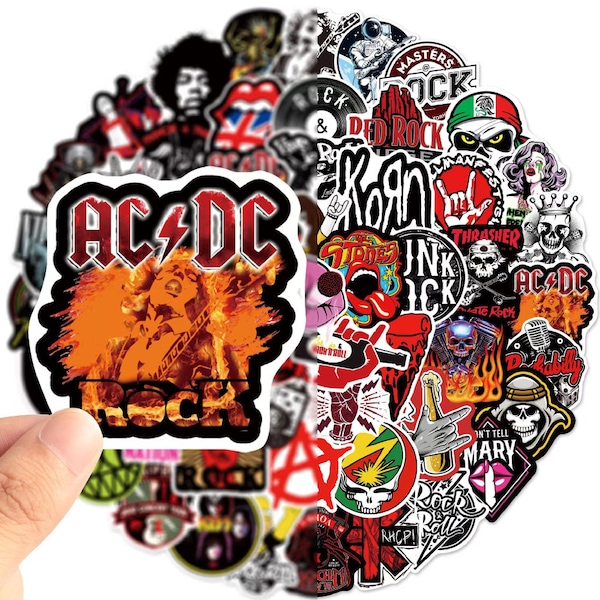 Rock Band Stickers - Etsy