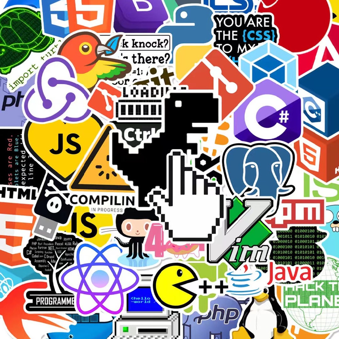 50PCS Cool Programming Stickers Internet Java Php Docker Geek - Etsy UK