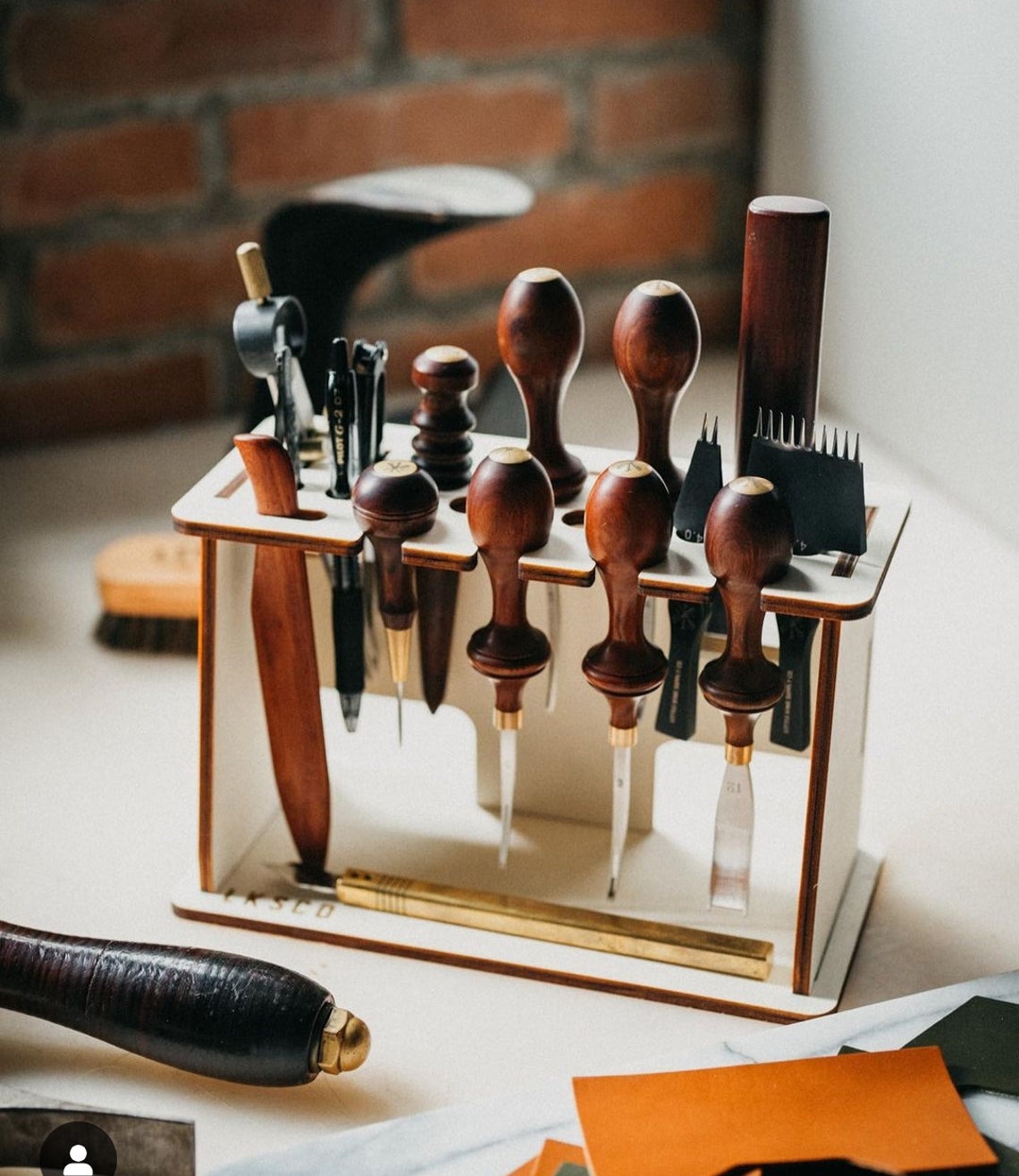 Leather Craft Tool Rack Box SVG DXF Ai Lightburn .lbrn2 3 MM Plywood ...