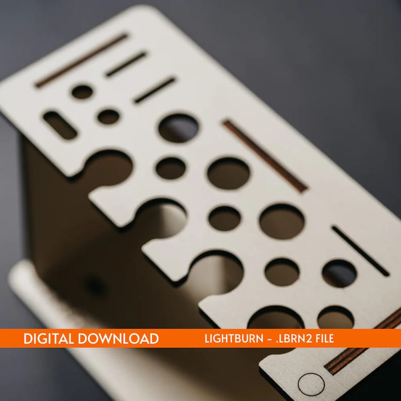 Leather Craft Tool Rack Box SVG DXF Ai Lightburn .lbrn2 3 MM Plywood ...