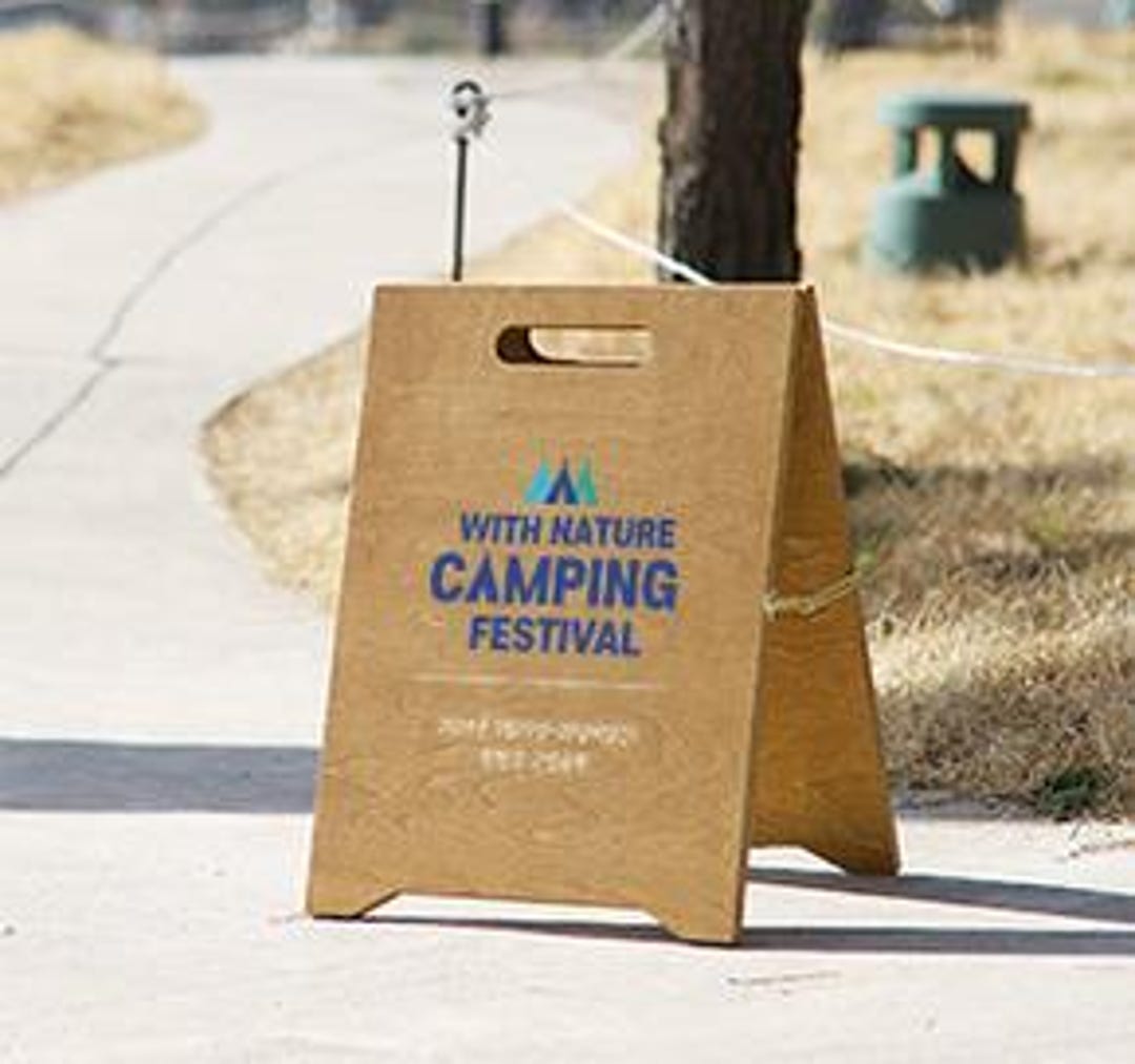 Customized A-frame Sign, Business Sign, Standing Sign, Event Sign, Wood ...