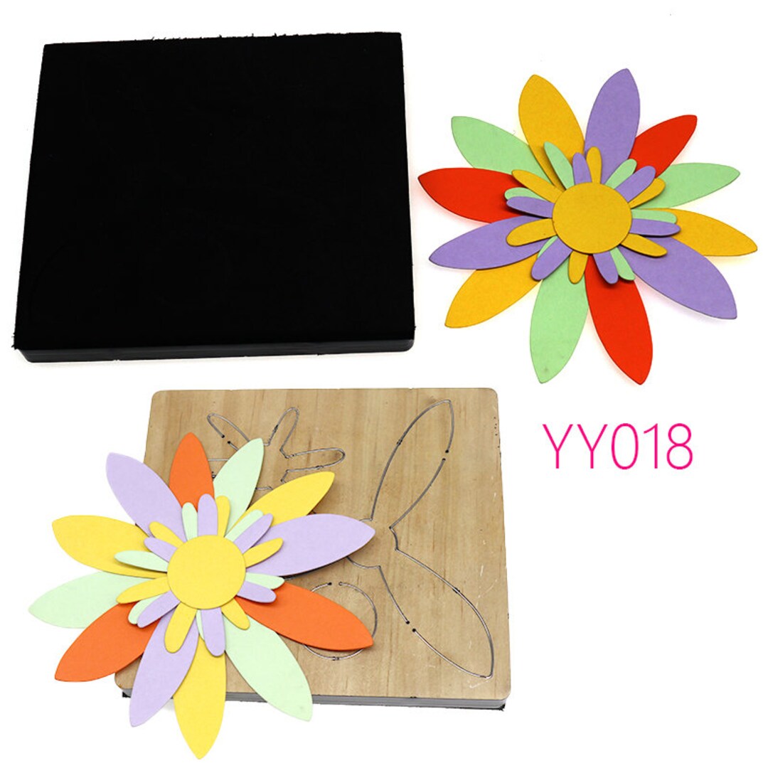 Wooden Die Cutting Process Rose Flower Knife Mold, YY018 Cutting ...