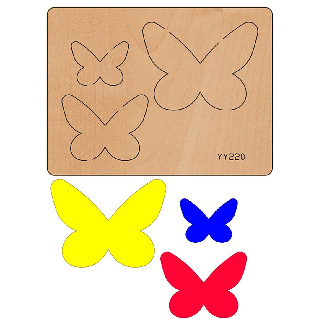 Wooden Die-cutting Clipboard Technology Die Butterfly Die YY220 is ...