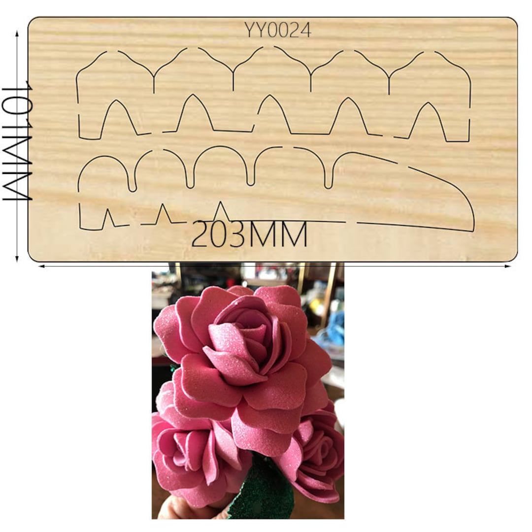 Flower Wood Die Cutting Dies, Suitable for Common Die Cutting Machines ...