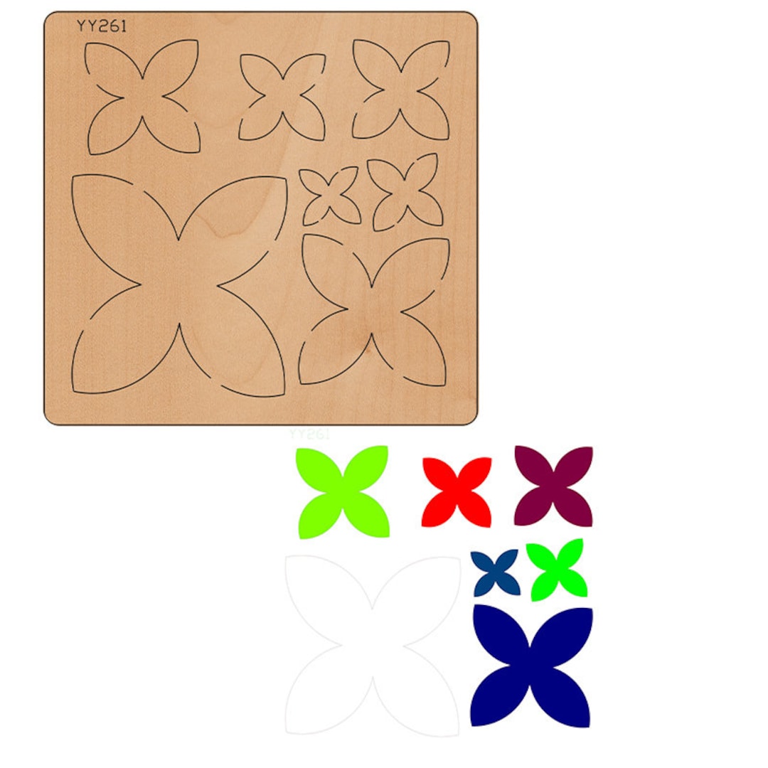 Wooden Die Cutting Process Rose Flower Knife Mold, Yy261petal Cutting ...