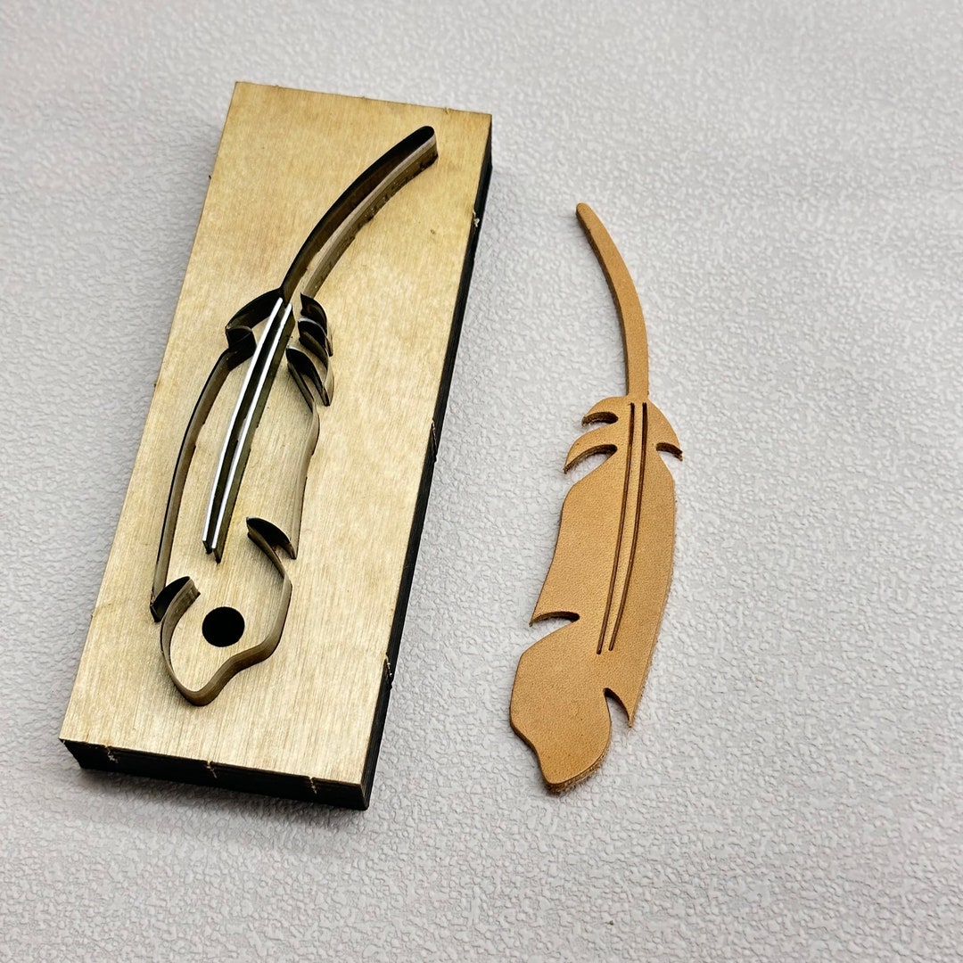 Feather Shape Leather Cutting Mould Feather Die Cutting Retro Art ...