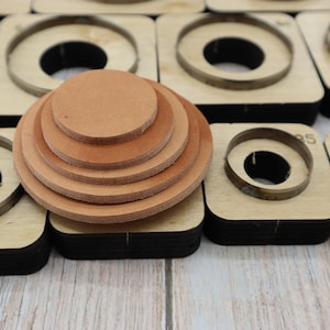 Round Shape Leather Cutter Die, Cutting Mold for Leather, Steel Punch ...