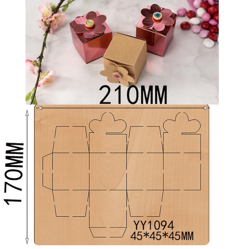 Wooden Mold Mini Box Cutting Mold Packing Box Wooden Mold Yy1094 is ...