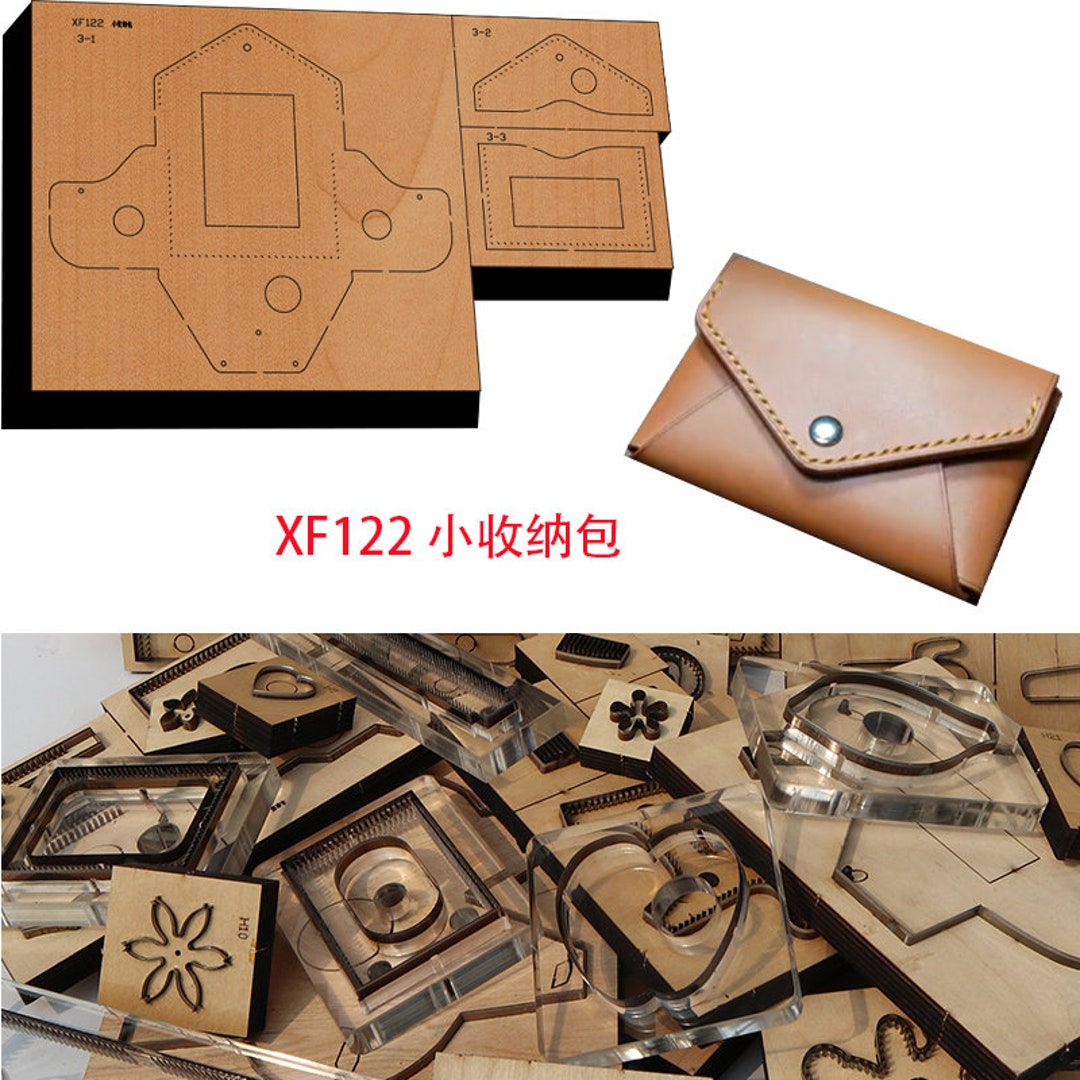 New Japan Steel Blade Wooden Die Receive Small Package Wallet Leather ...