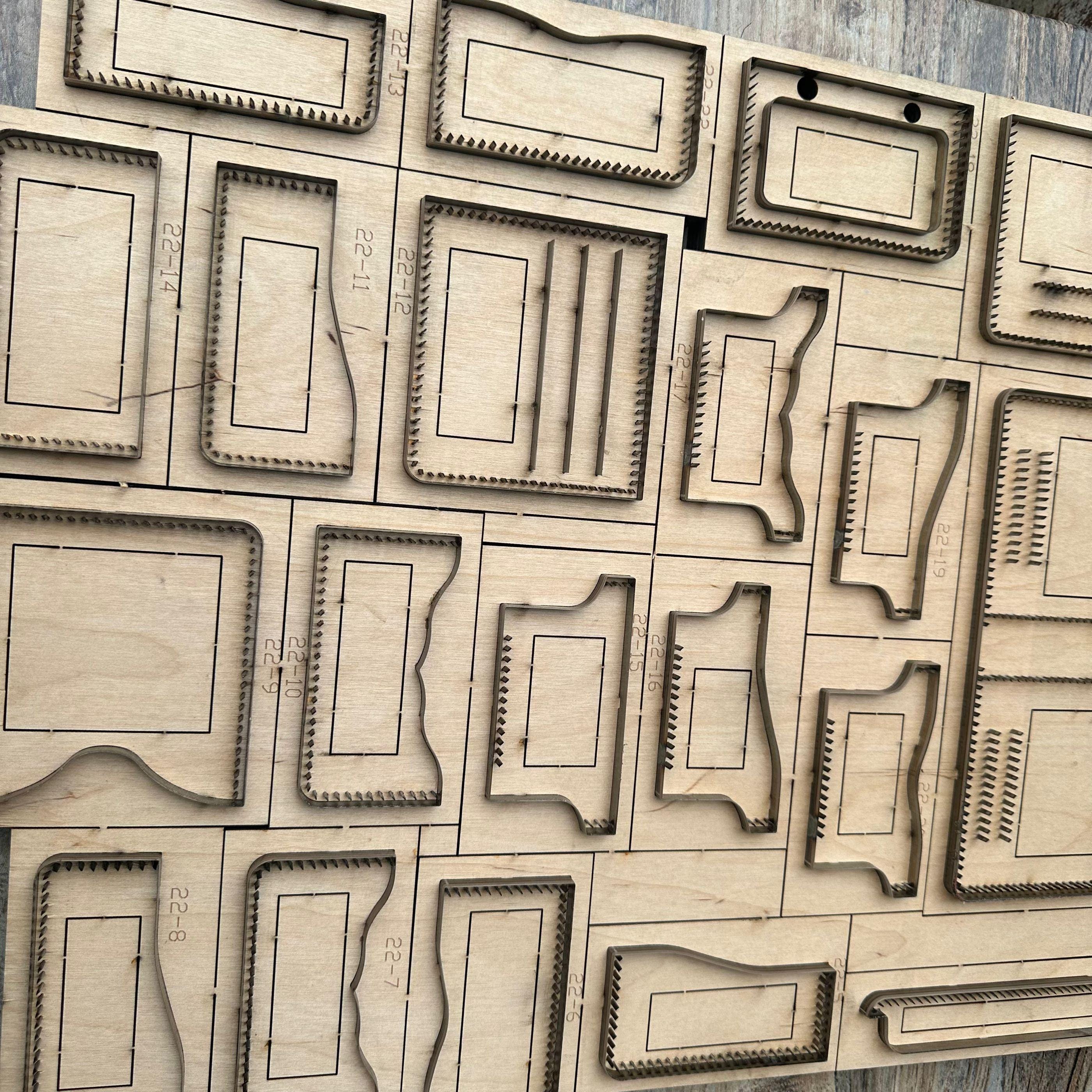 DIY Arbitrary Splicing Short Wallet Cutting Mold Universal Installation ...