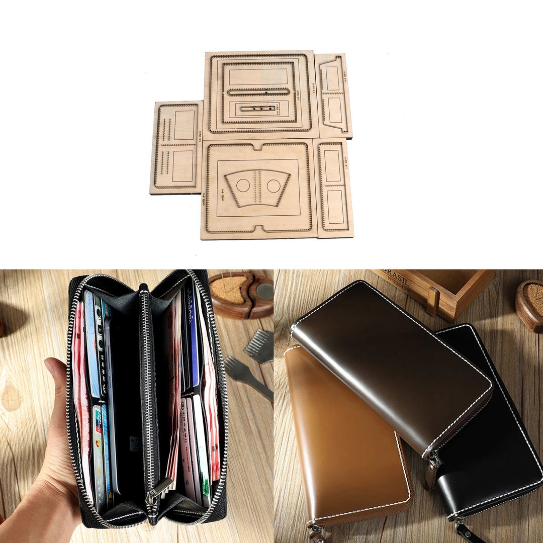 Men Long Zipper Wallet Handbag Cutting Dies Knife Mold Metal Hollowed ...