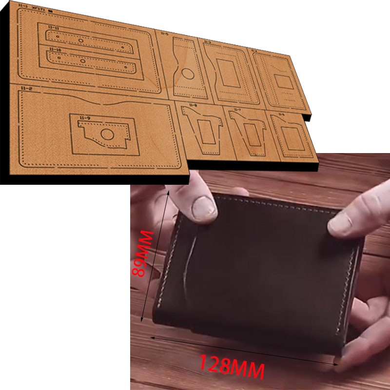 New Japan Steel Blade Wooden Die the Wallet Die Cutter Wallet Leather ...
