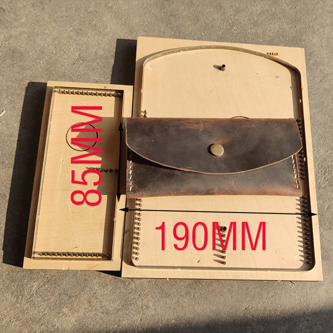 DIY Leather Craft Easy Making Long Wallet Card Holder Die Cutting Knife ...