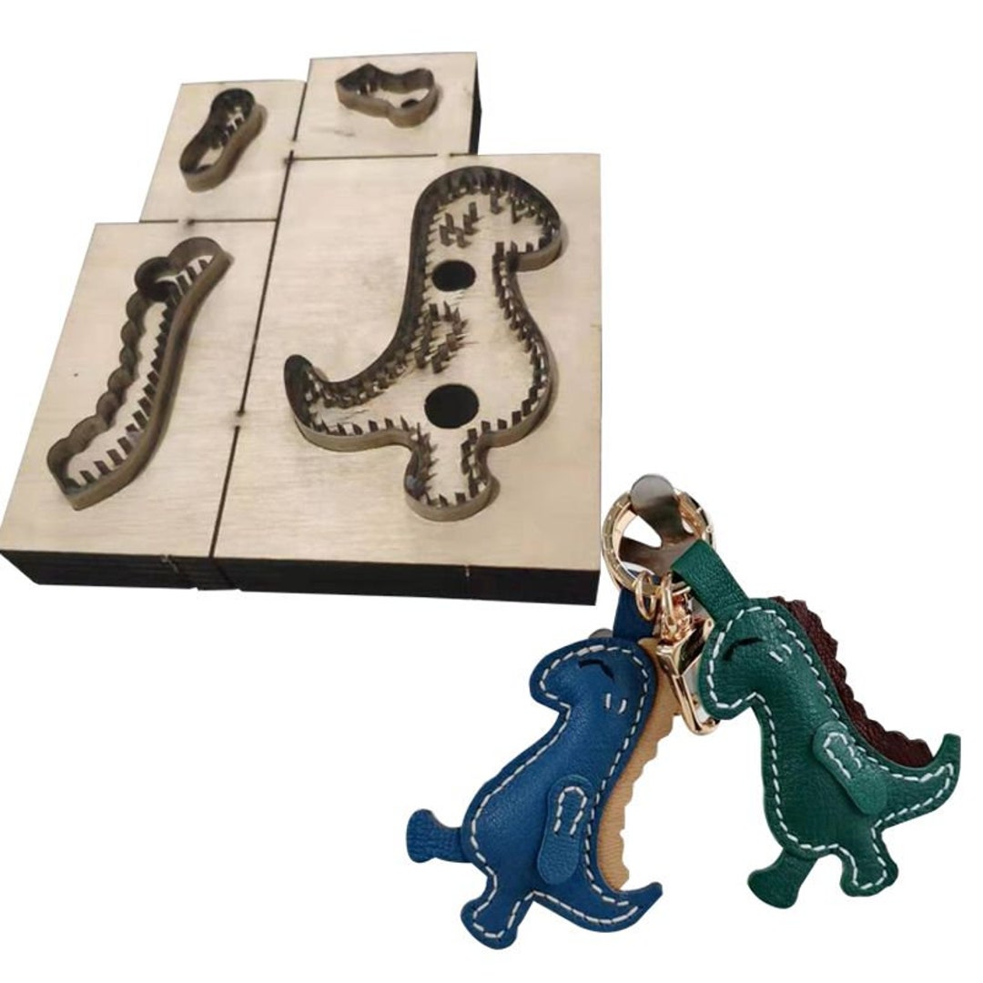 Handmade Leather Knife Mold Laser Knife Mold Customized Small Dinosaur ...
