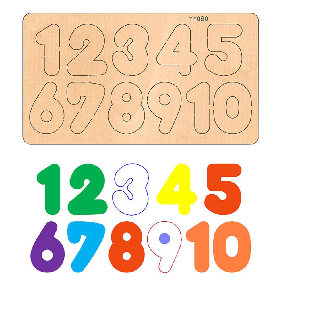 Number YY080 Scrapbook Cut Sky & Steel Wooden Dies Compatible With Most ...