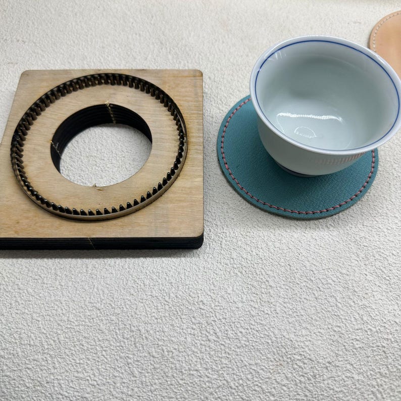 Circular Pinhole Cutting Mold, Coaster, Leather Knife, Leather Punching ...