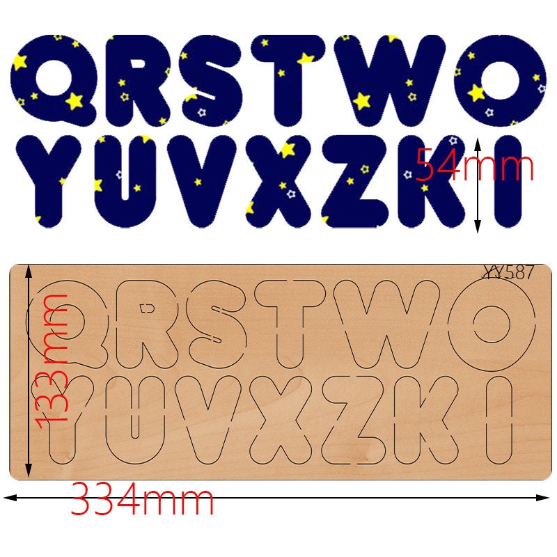 Wooden Die Cutting Die English Letter Knife Die YY587 YY88 - Etsy