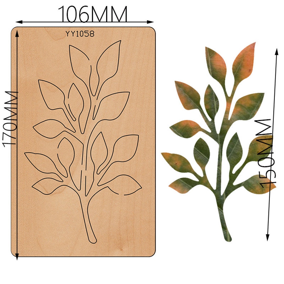 Wooden Die Cutting Die Leaf Knife Die YY1058 is Compatible With Most ...