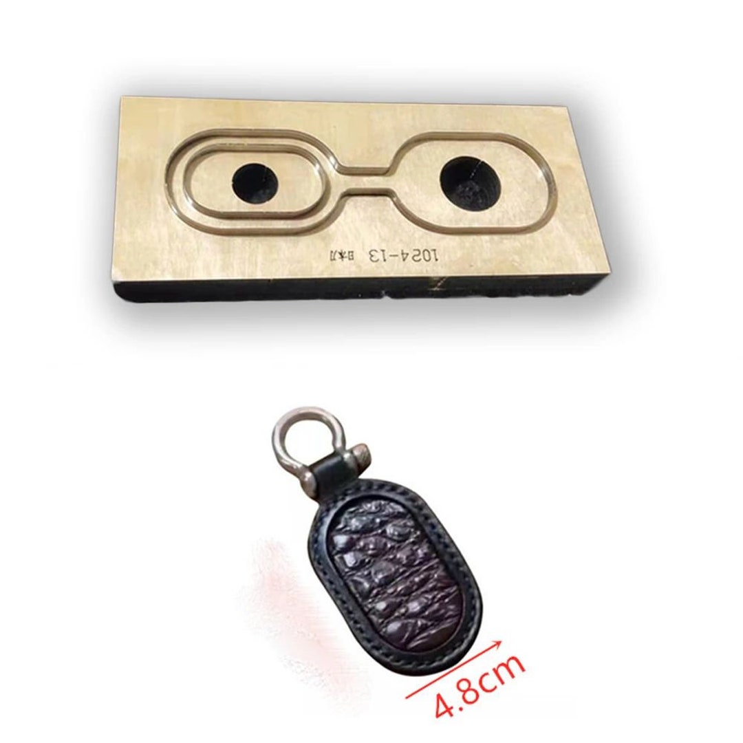 Key Ring Leather Inlay Die Cutter Metal Hollowed Puncher Tool Set 17 ...