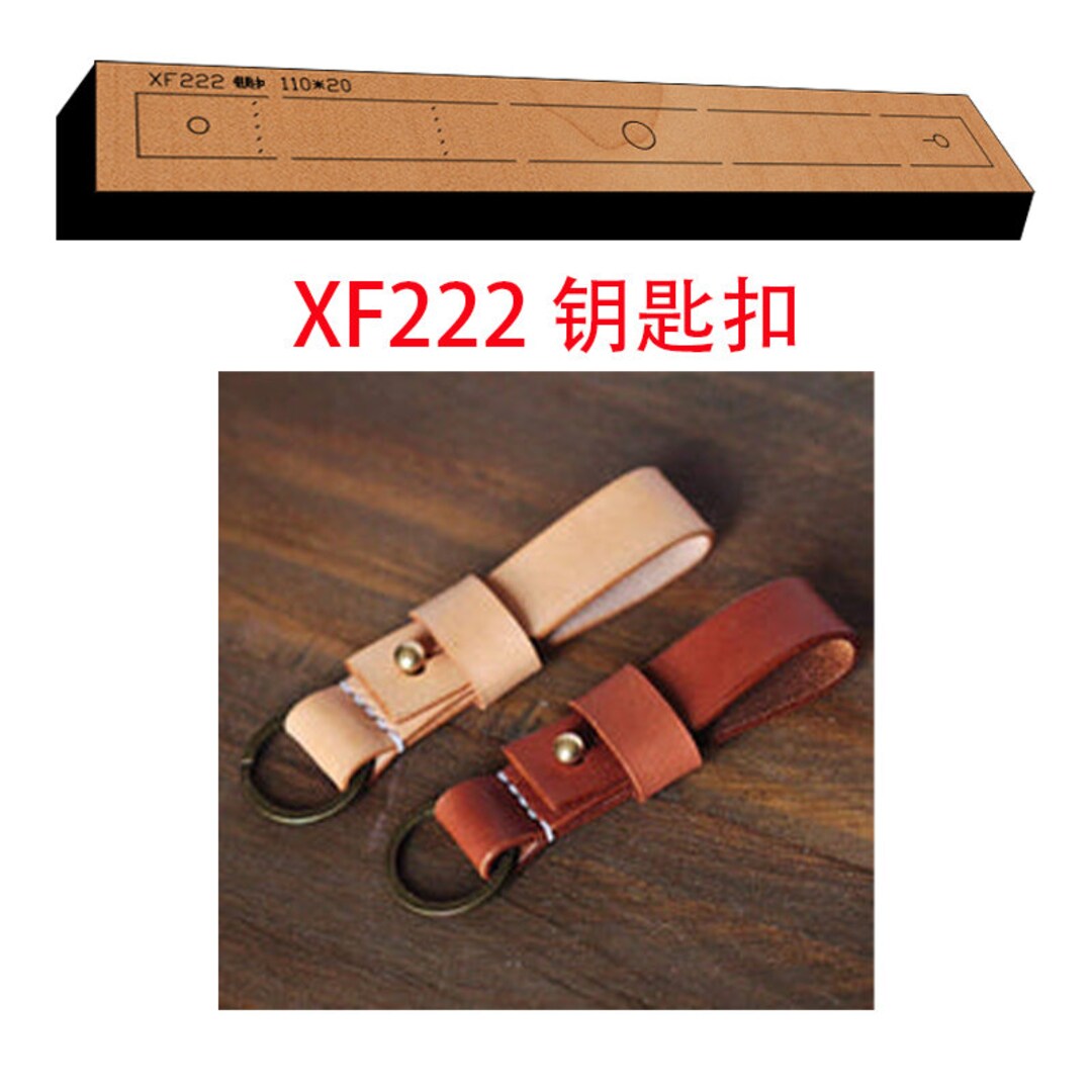New Japan Steel Blade Wooden Die Key Ring Wallet Leather Craft Punch ...